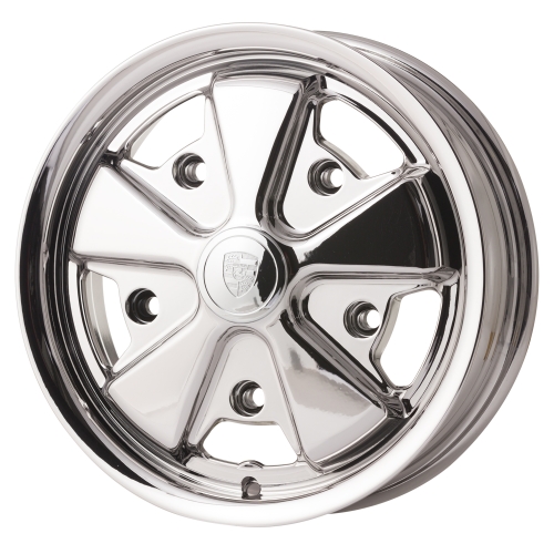 Replica Chrome 5 x 205 PCD Porsche Fuch Wheels - Cool Air VW